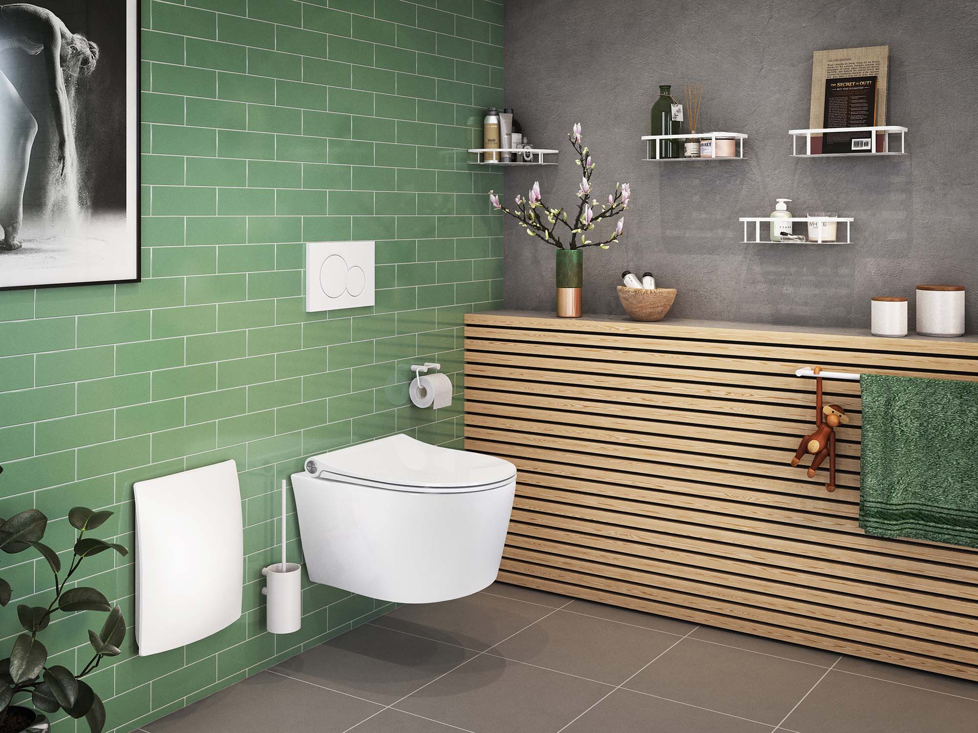Pressalit Trend Combi Pack – wall-hung toilets with matching toilet ...